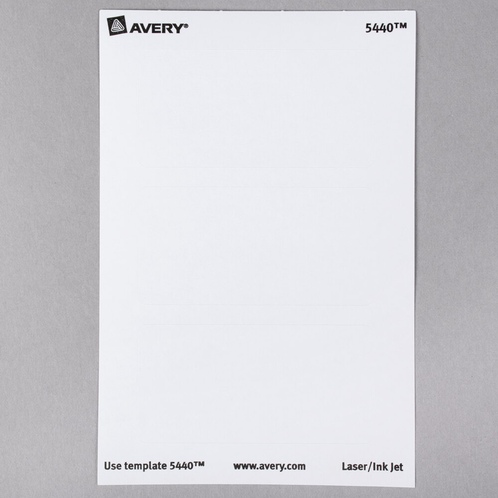 Avery 5440 1 1/2" x 3" White Rectangular Removable Write-On / Printable ...