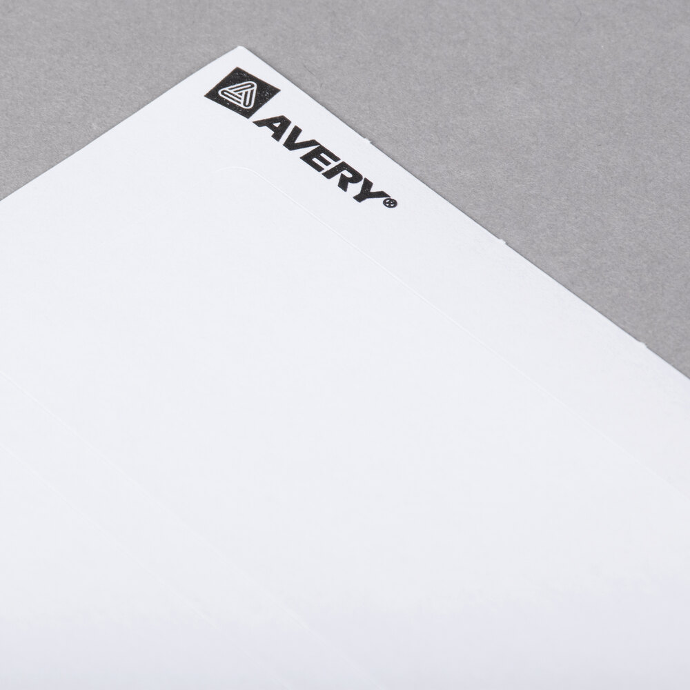 Avery 5440 1 1/2" x 3" White Rectangular Removable Write-On / Printable ...