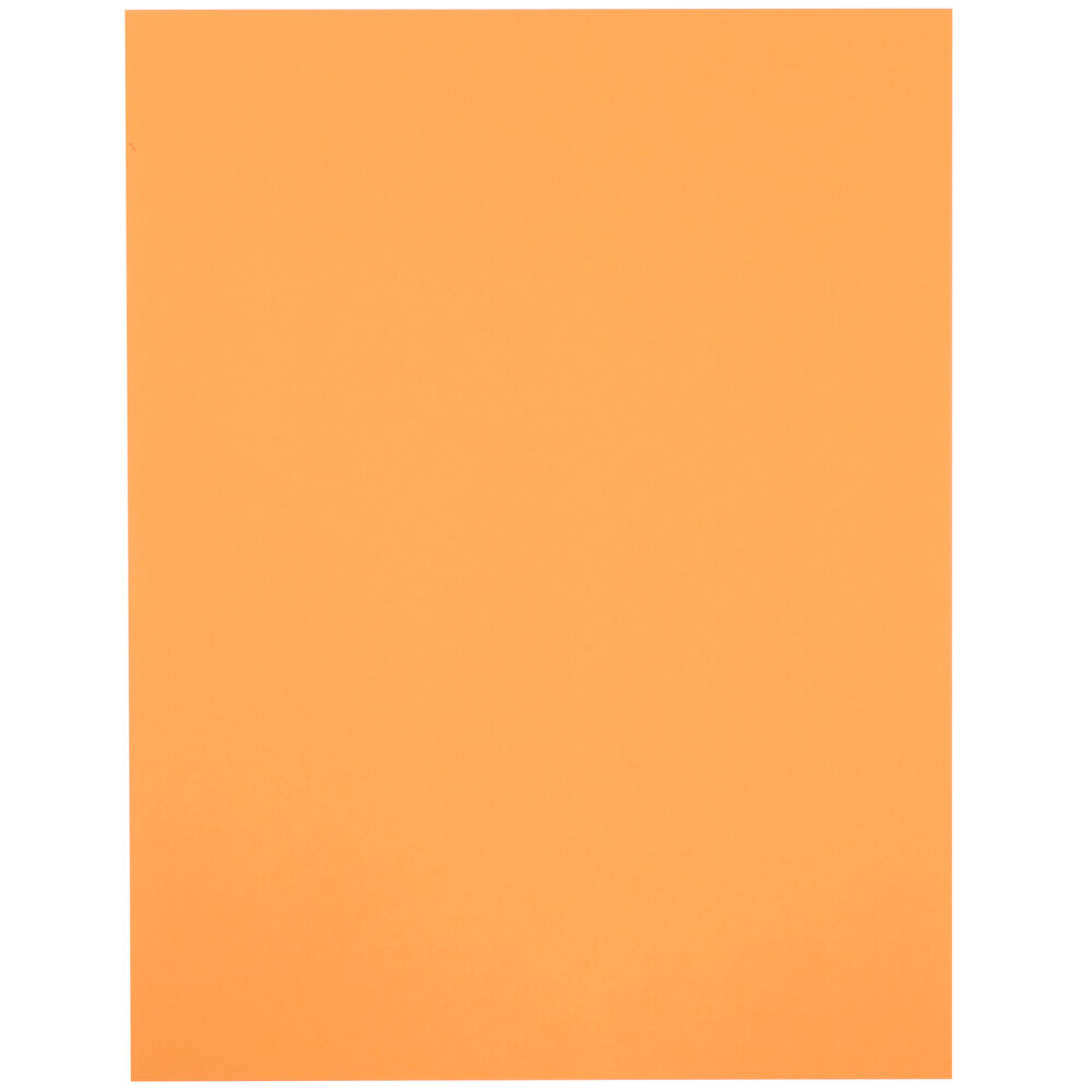 Neenah 22851 Astrobrights 8 1/2" x 11" Cosmic Orange 65# Smooth Color ...