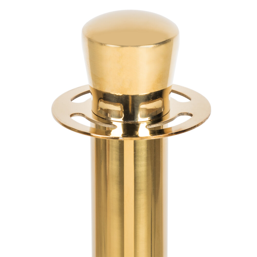 Lancaster Table & Seating Gold 40" Rope-Style Crowd Control / Guidance ...