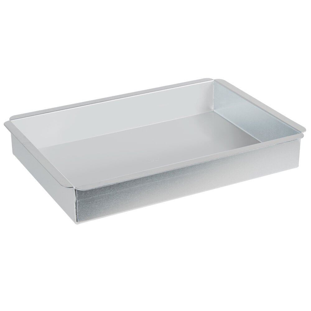 Ateco 12913 13" x 9" x 2" Aluminum Rectangular Straight-Sided Cake Pan