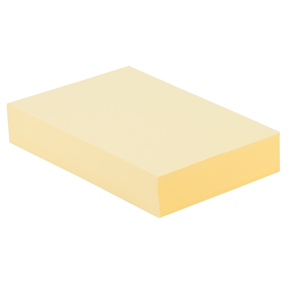 Universal Office UNV11201 8 1/2" x 11" Canary Ream of 20# Color Copy ...