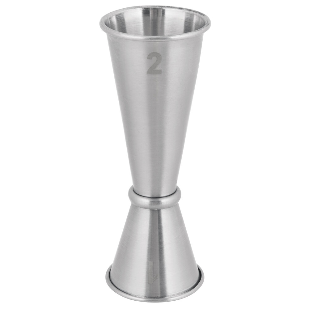 American Metalcraft JG5 1 oz. & 2 oz. Japanese-Style Stainless Steel Jigger