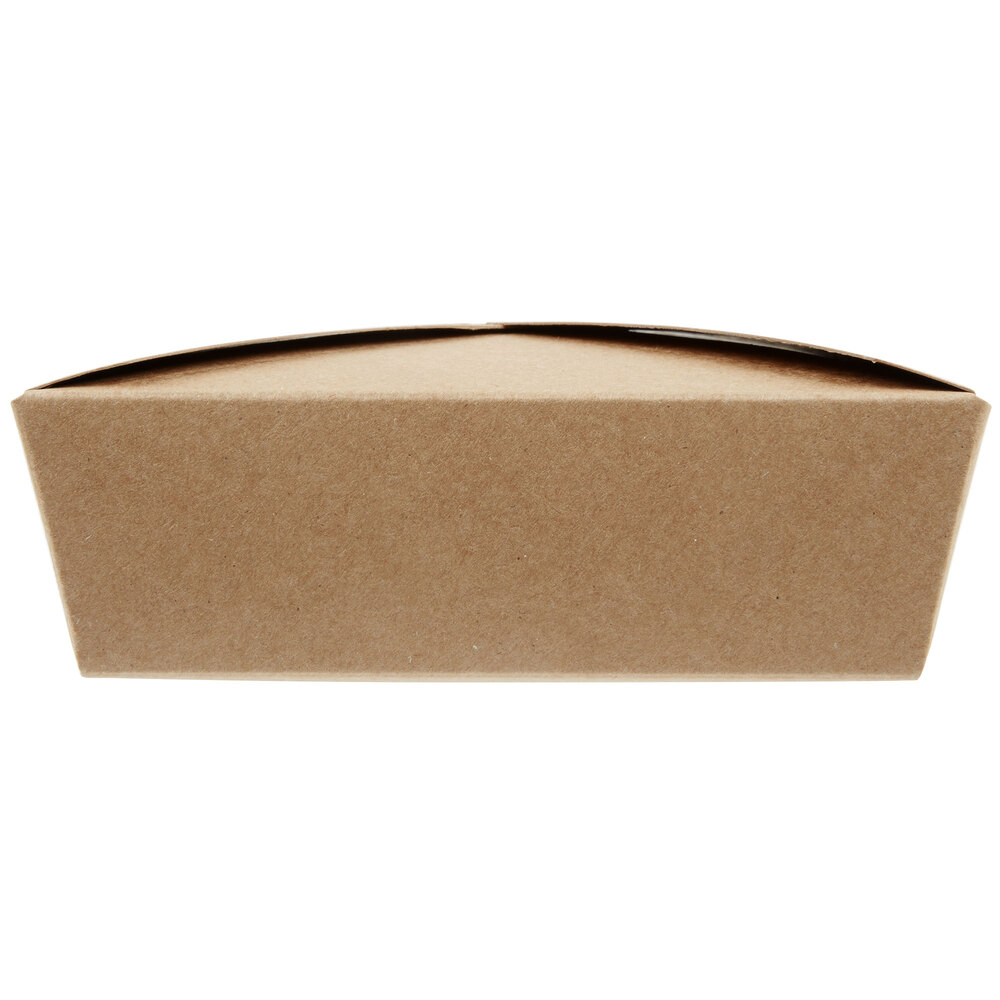 Choice 8 1/2" x 6" x 2" Kraft Microwavable Folded Paper #2 Take-Out ...