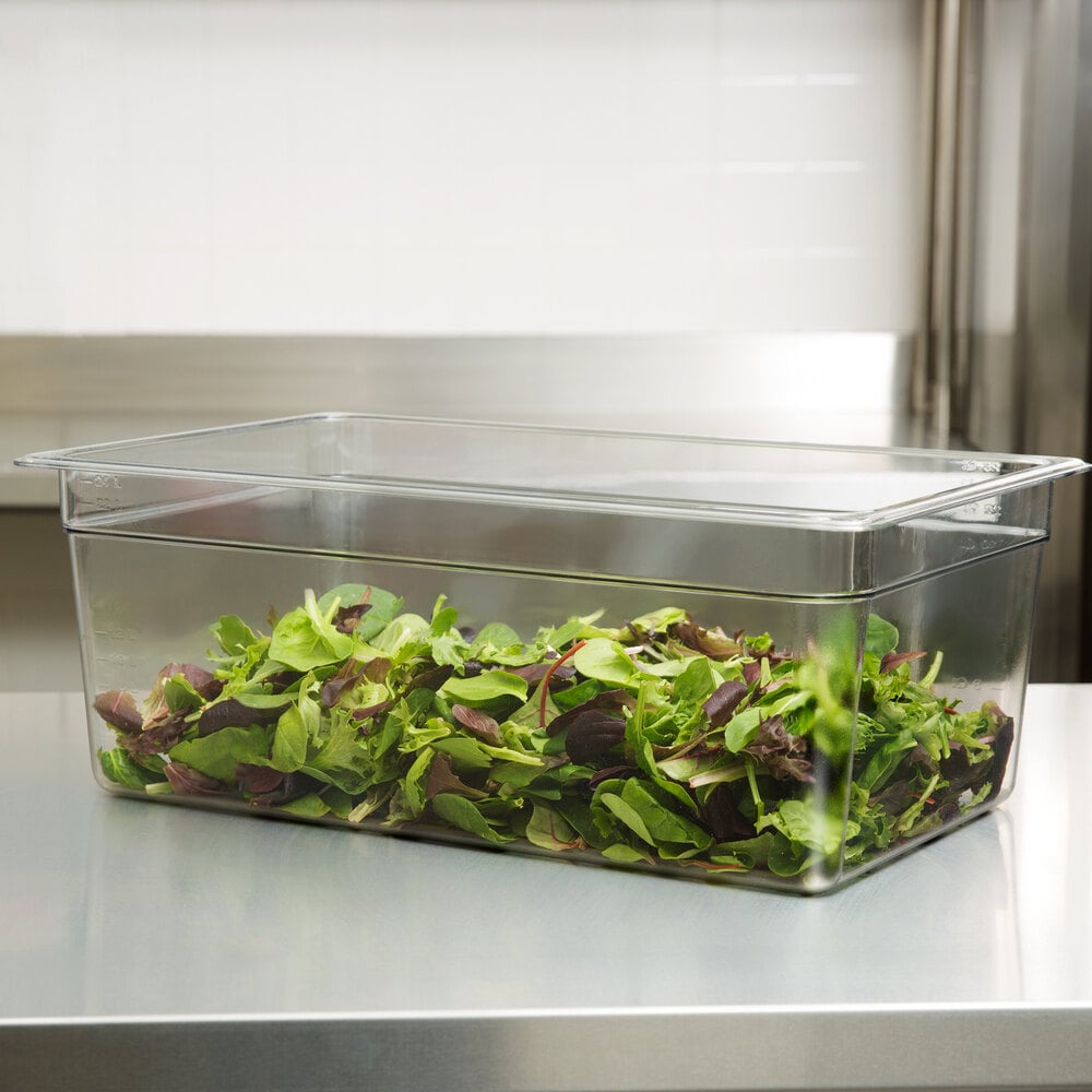 Cambro 18CW135 Camwear Full Size Clear Polycarbonate Food Pan 8 Deep cambro-18cw135-camwear-full-size-clear-polycarbonate-food-pan-8-deep