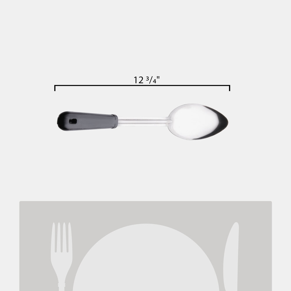 American Metalcraft 130SO 12 3/4" Stainless Steel Solid Spoon