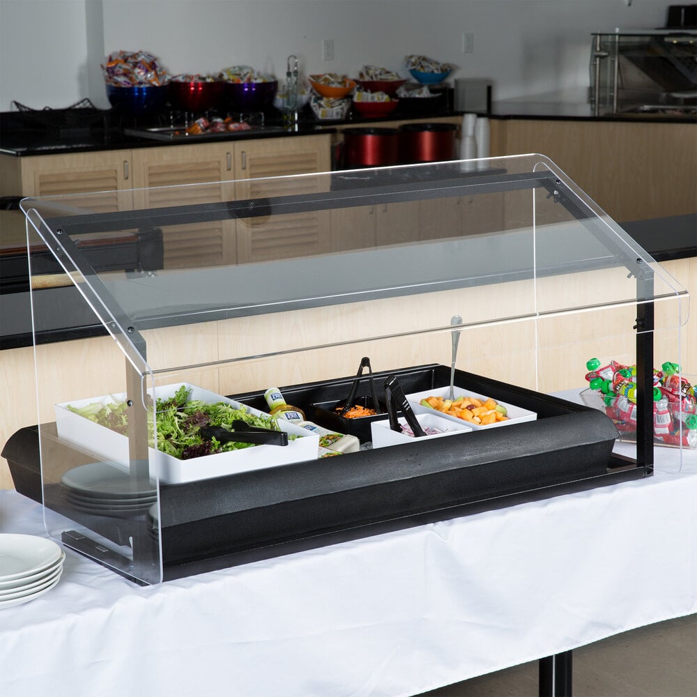Carlisle 767003 Black 4' Five Star Buffet Bar Tabletop Food/Salad Bar