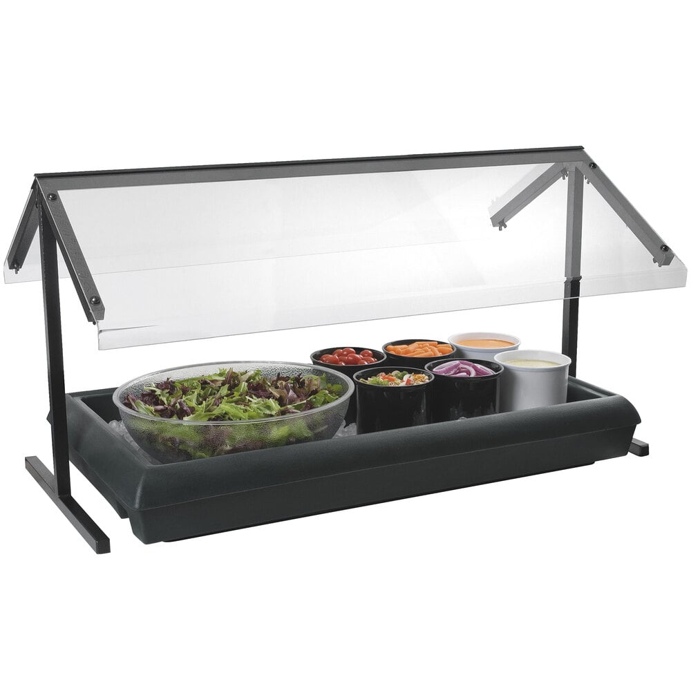 Carlisle 767003 Black 4' Five Star Buffet Bar Tabletop Food/Salad Bar