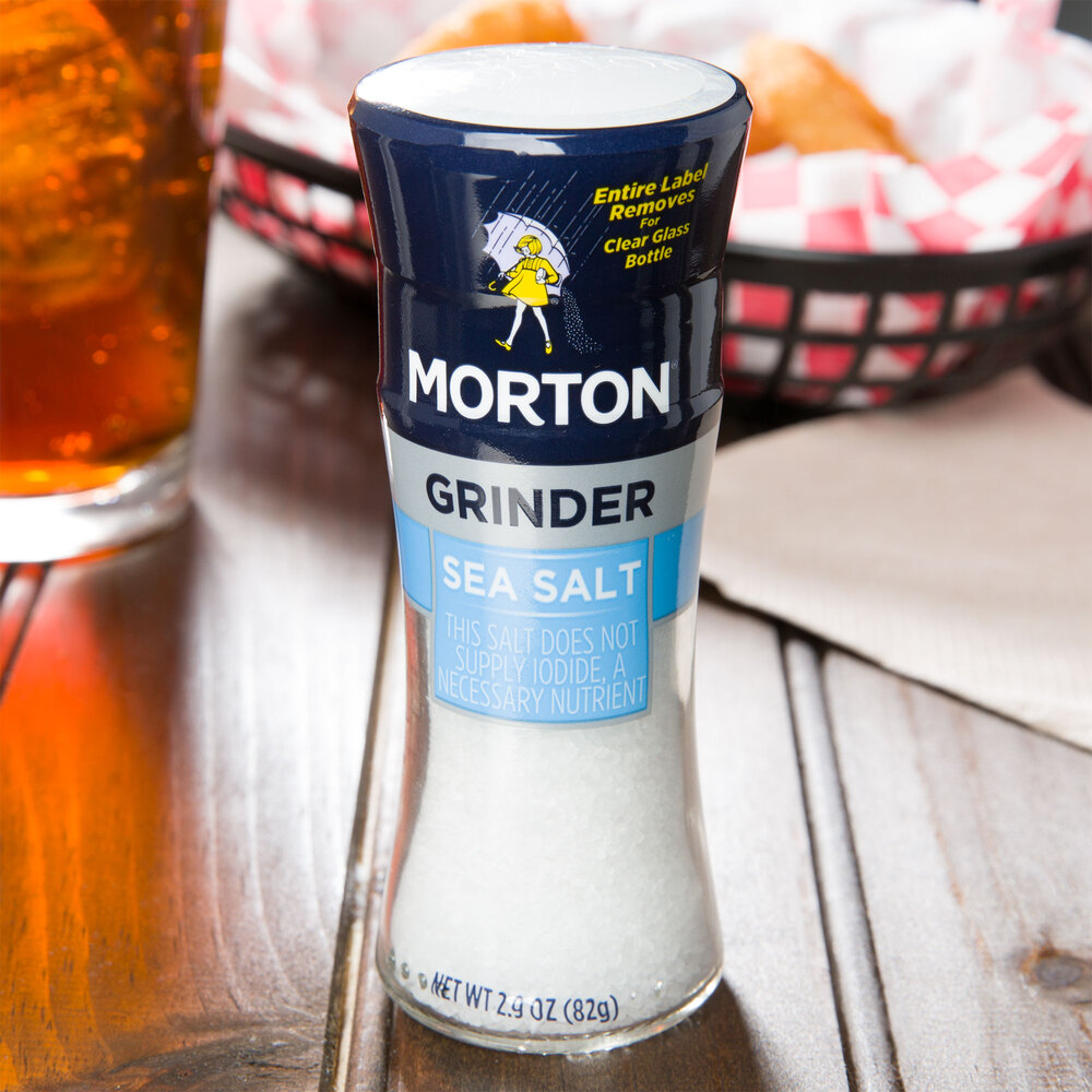 Morton 2.9 oz. Sea Salt Glass Mill