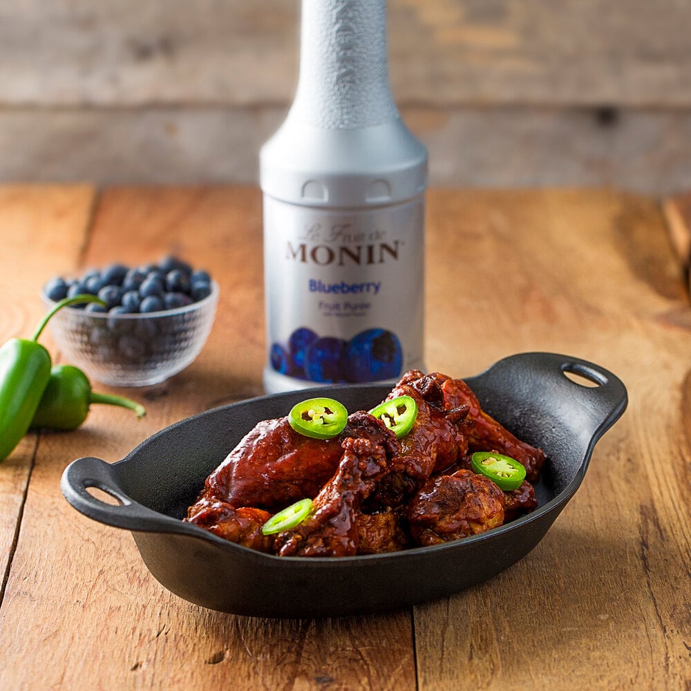 Monin Blueberry Fruit Puree - 1 Liter Bottle