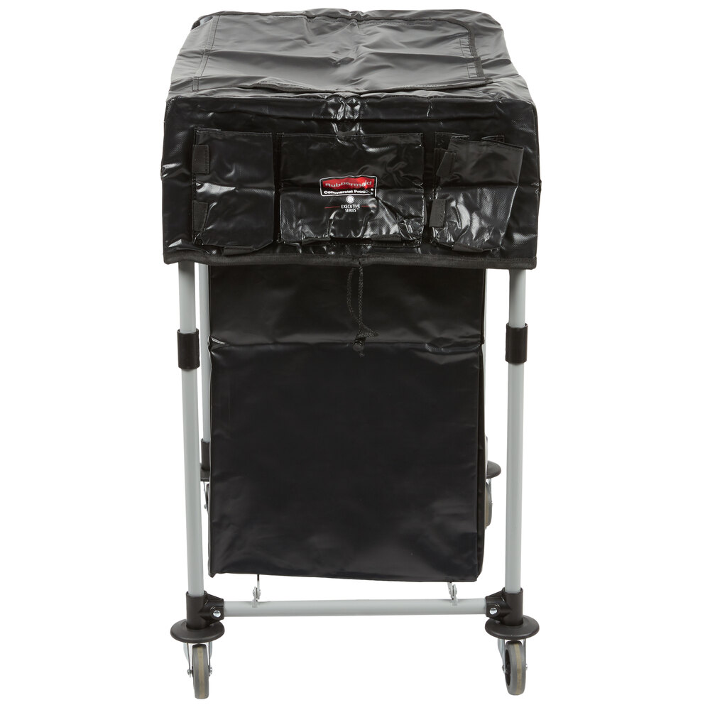 Rubbermaid Laundry Cart, 4 Bushel Collapsible X-Cart with Black Cover