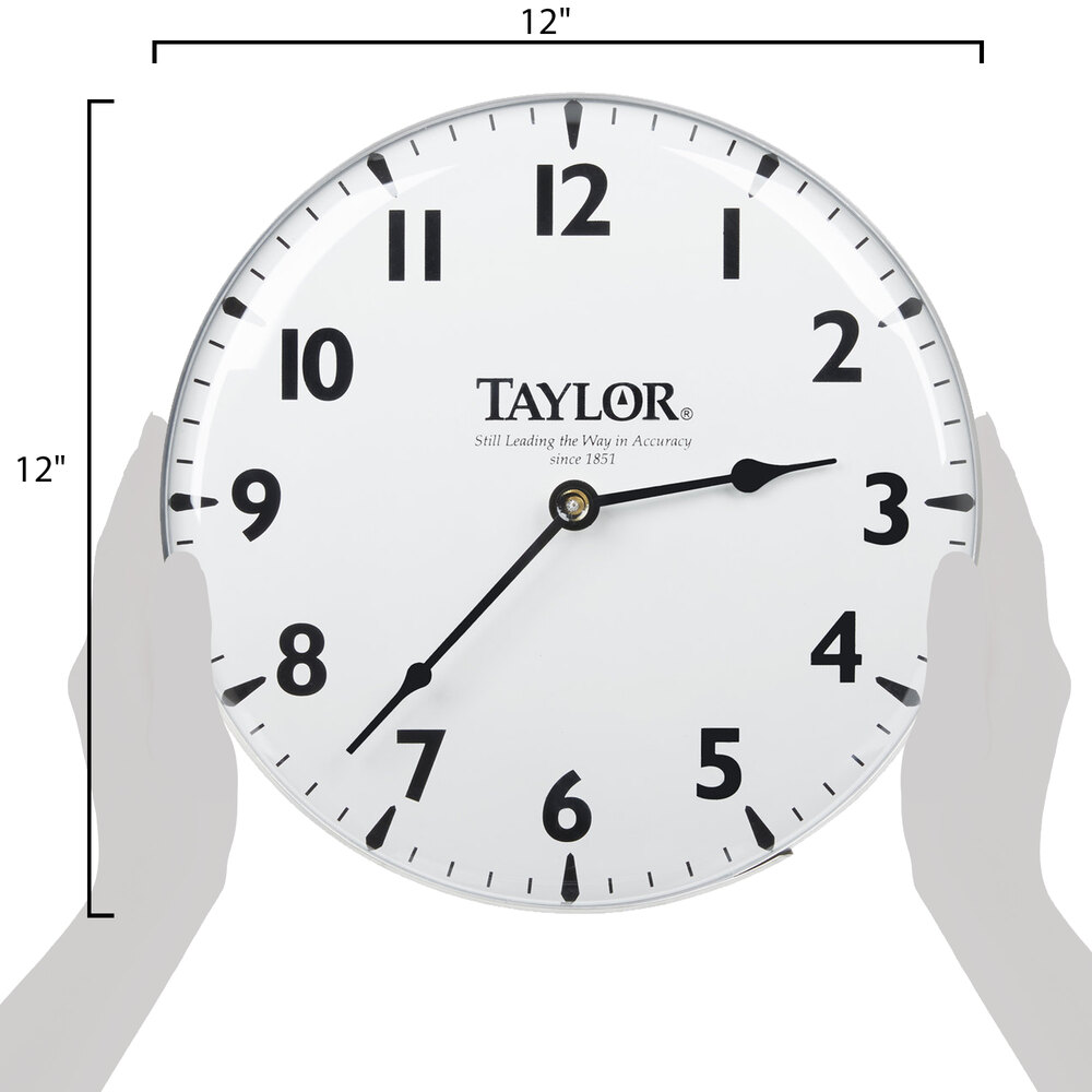 Taylor 166 12" Large Dial Patio Clock