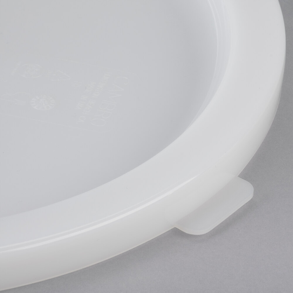 Cambro RFSC12148 12, 18, 22 Qt. White Round Lid