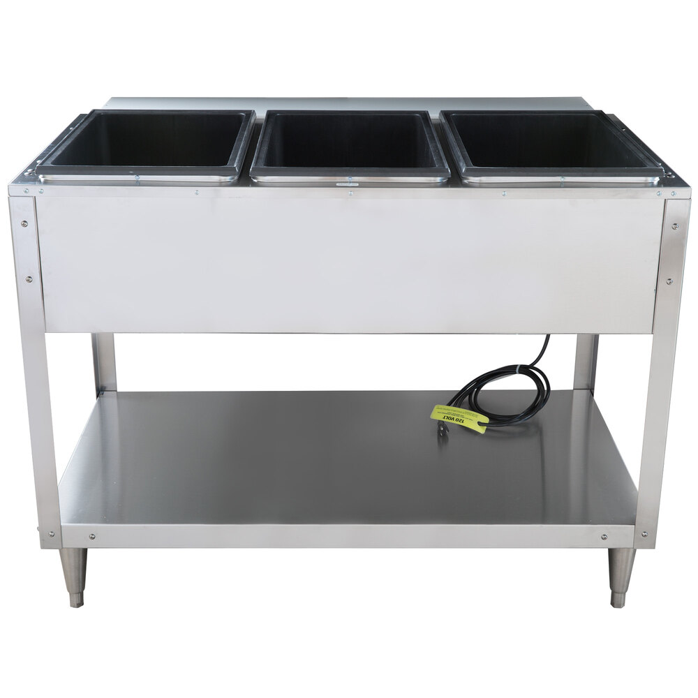 Vollrath 38003 Electric 3 Pan Steam Table - 120V