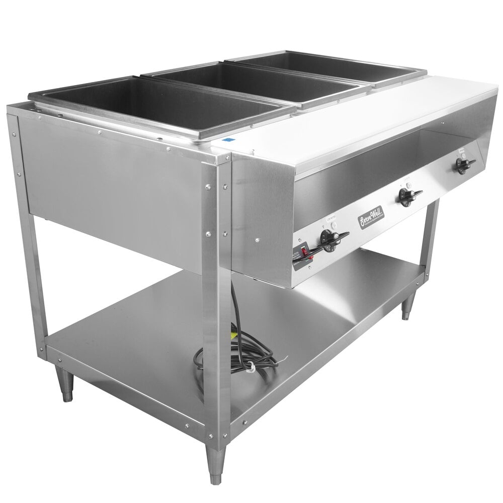 Vollrath 38003 Electric 3 Pan Steam Table - 120V