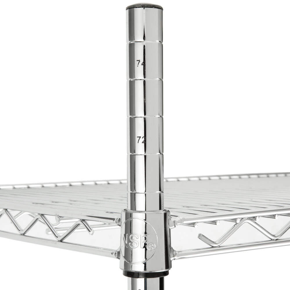 Regency 74" NSF Chrome Post