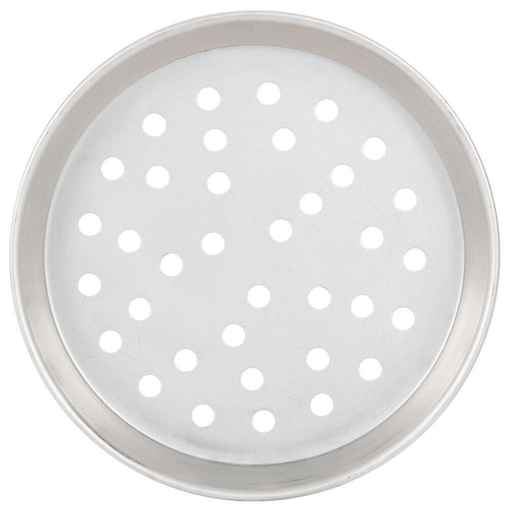 American Metalcraft PTDEP6 6" x 1" Perforated Tin-Plated Steel Tapered ...