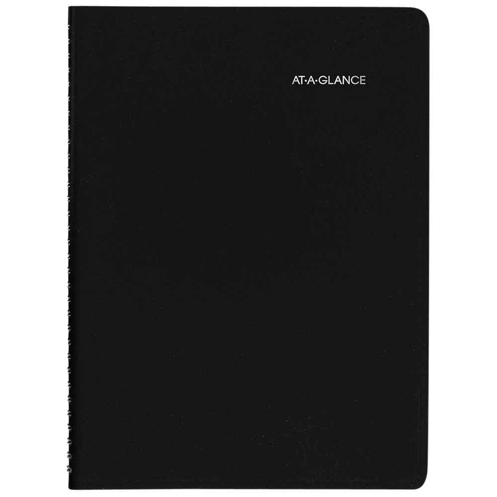 At-A-Glance G52000 DayMinder 8" x 11" Black January 2024 - December ...