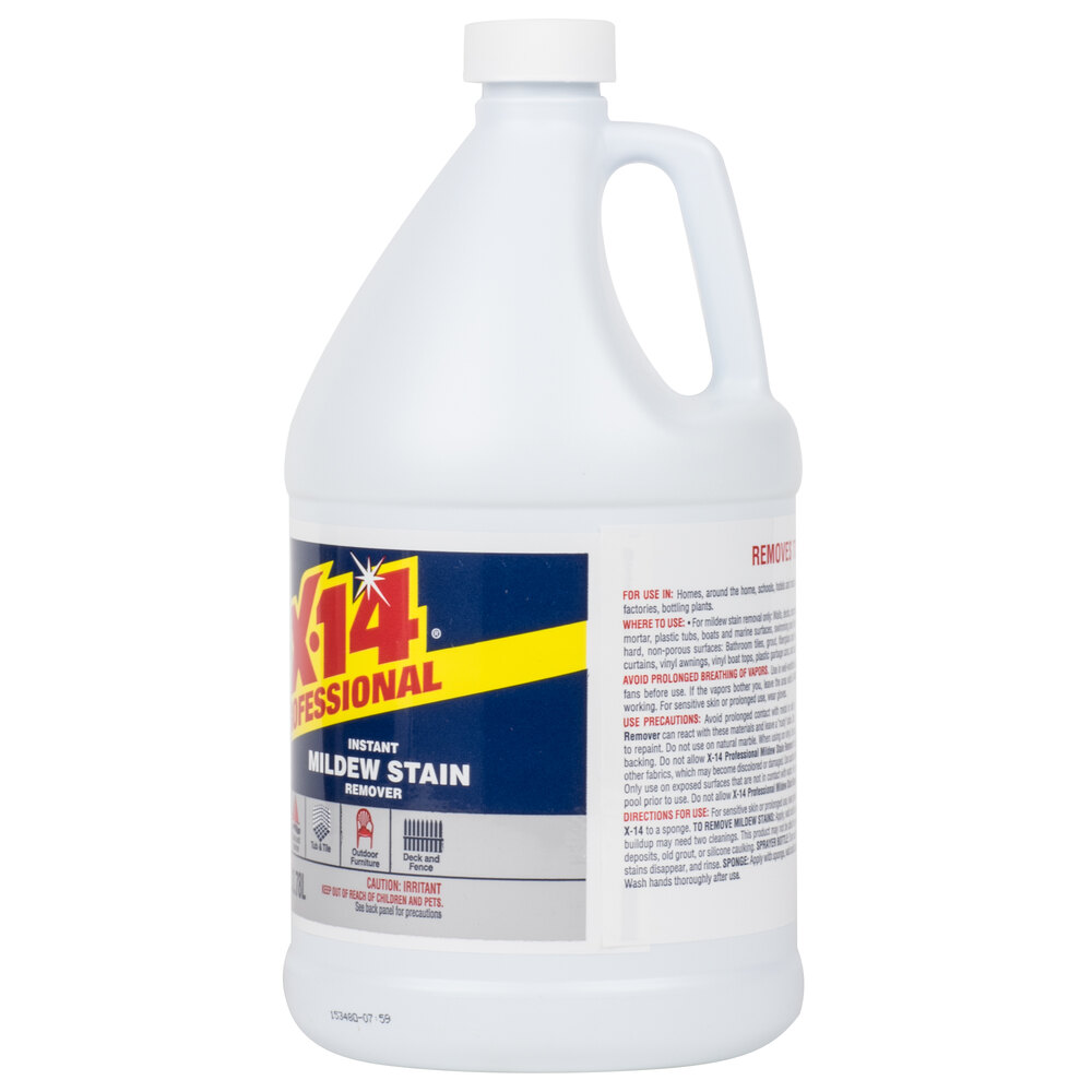 X-14 260240 1 gallon / 128 oz. Mildew Stain Remover