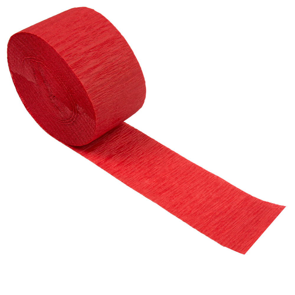 Creative Converting 071031 81' Classic Red Streamer Paper