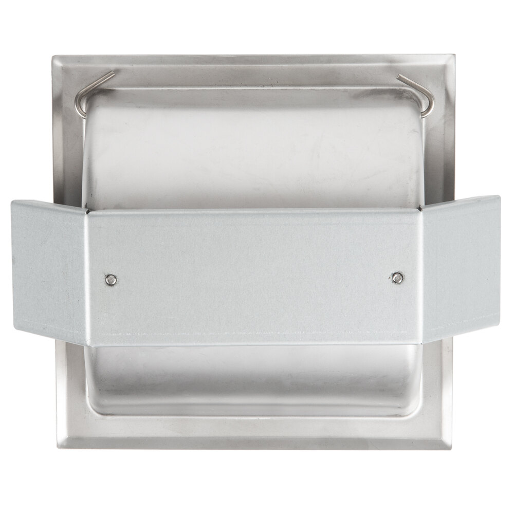 Bobrick B-6697 Recessed Toilet Tissue Dispenser with Stainless Steel ...