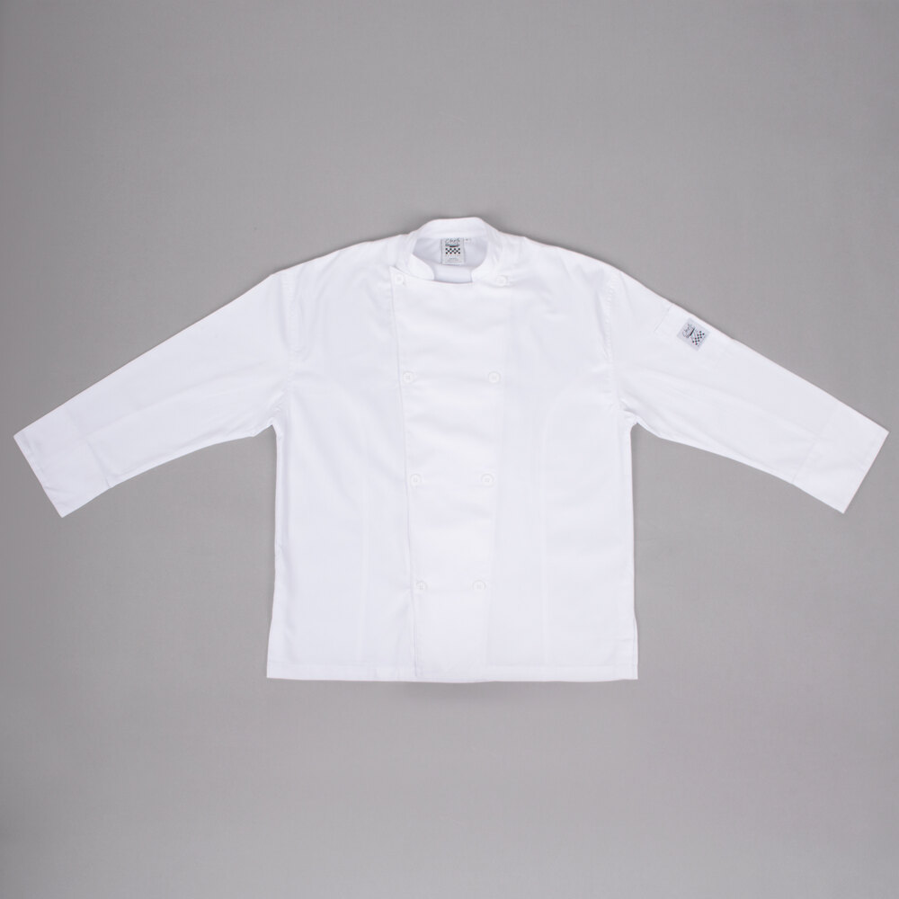Chef Revival Silver J200-L White Size 44 (L) Customizable Double ...