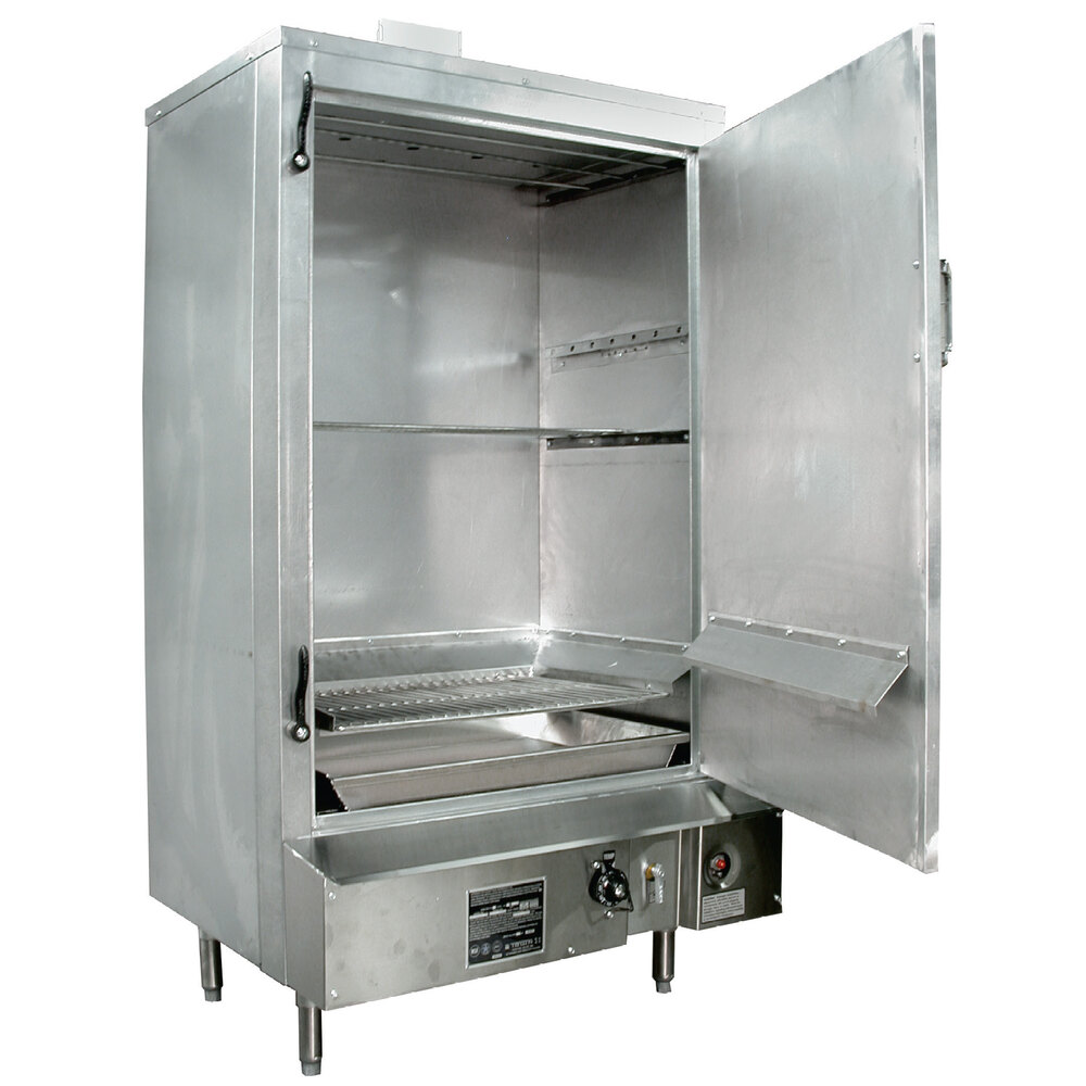Town SM-36-R-STD Liquid Propane Indoor 36" Galvanized Steel Smokehouse ...