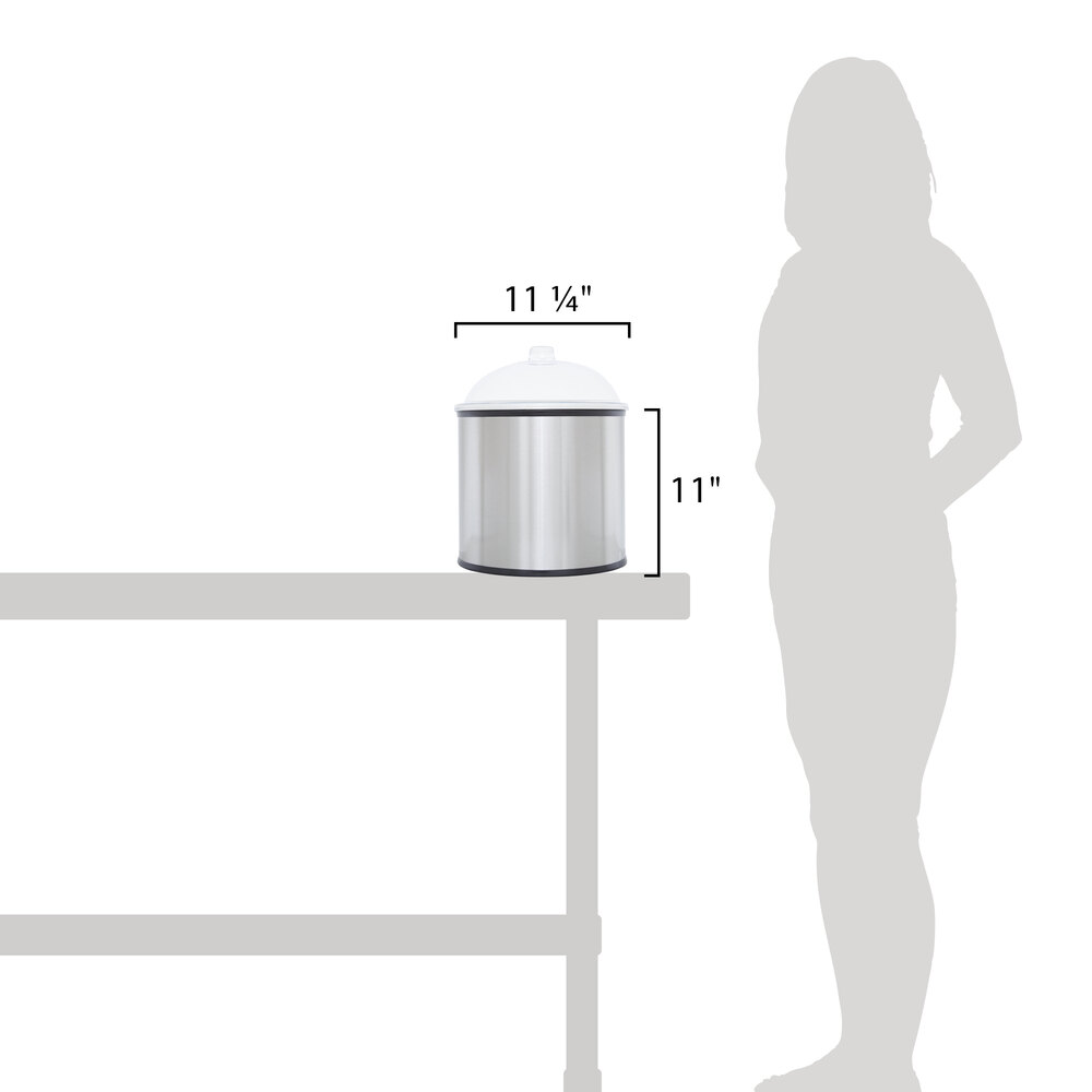 Carlisle White 3 Gallon Coldmaster Ice Cream Cold Crock with Lid and ...