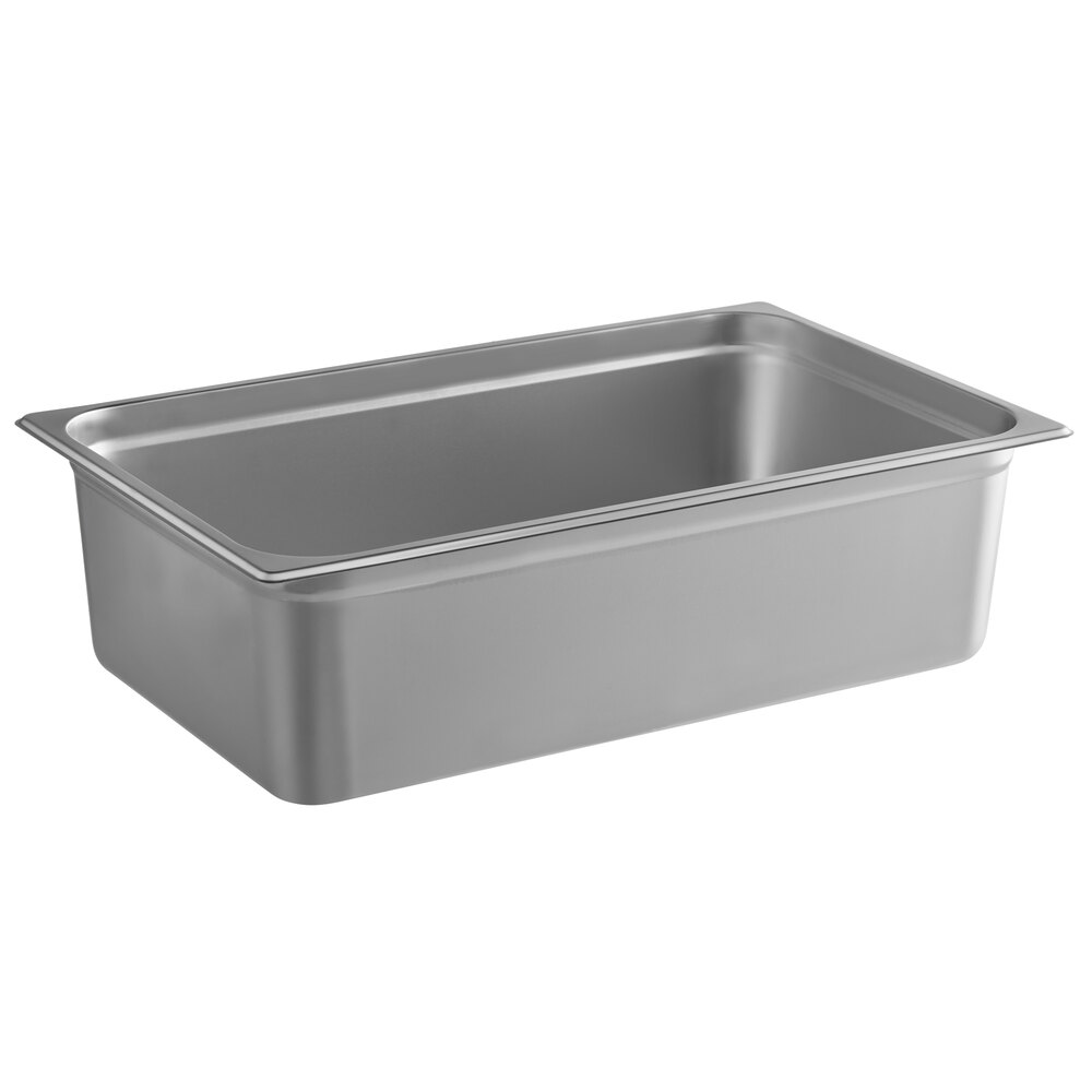 Full Size Steam Table Pan (6" Deep, Stainless Steel)