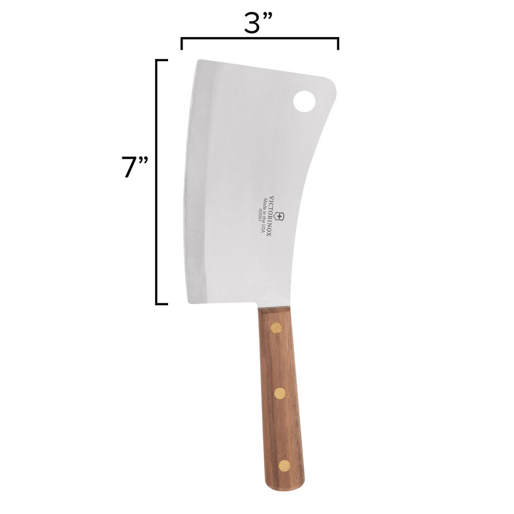 Victorinox 7.6059.9 7" Curved Cleaver with Walnut Handle