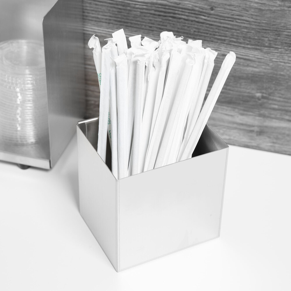 Vollrath SH-1 5" x 5" Stainless Steel Straw Holder