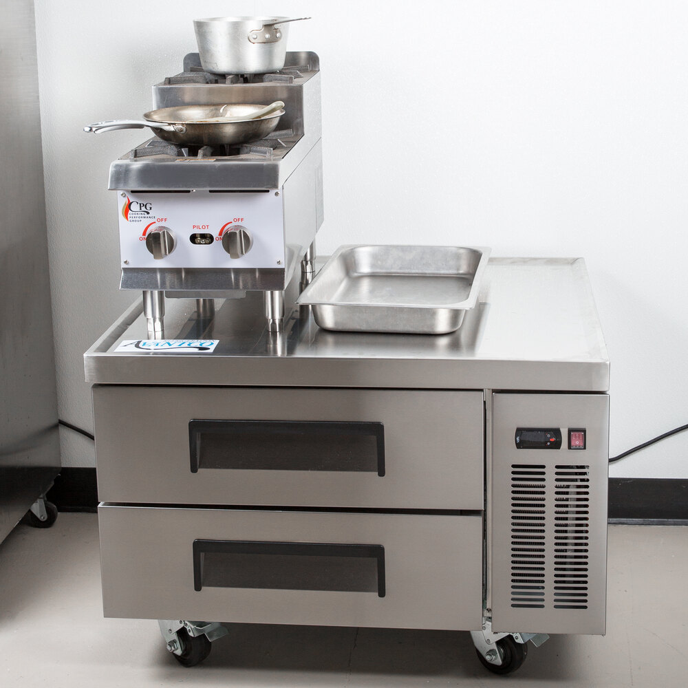 Cooking Performance Group CK-HPSU212 2 Burner Step-Up Countertop 12" Range