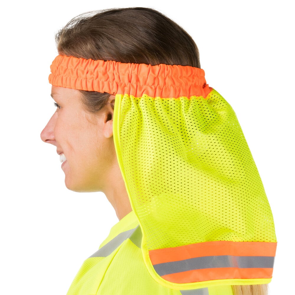 Lime 2 Tone High Visibility Neck Shade with Reflective Tape