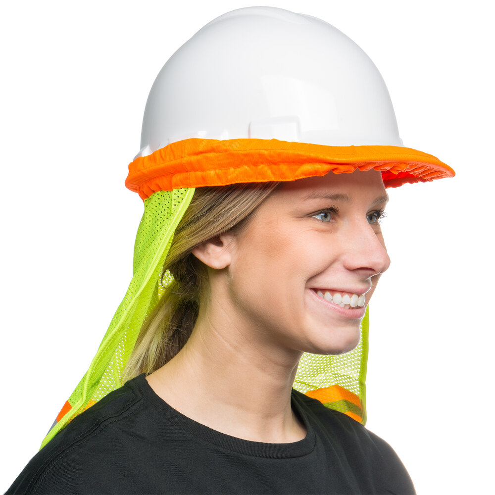 Lime 2 Tone High Visibility Neck Shade with Reflective Tape