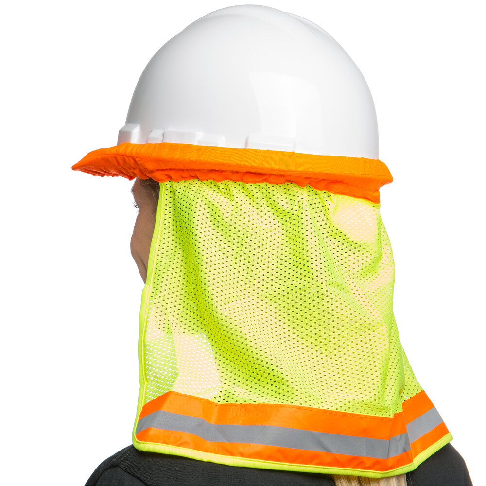 Lime 2 Tone High Visibility Neck Shade with Reflective Tape