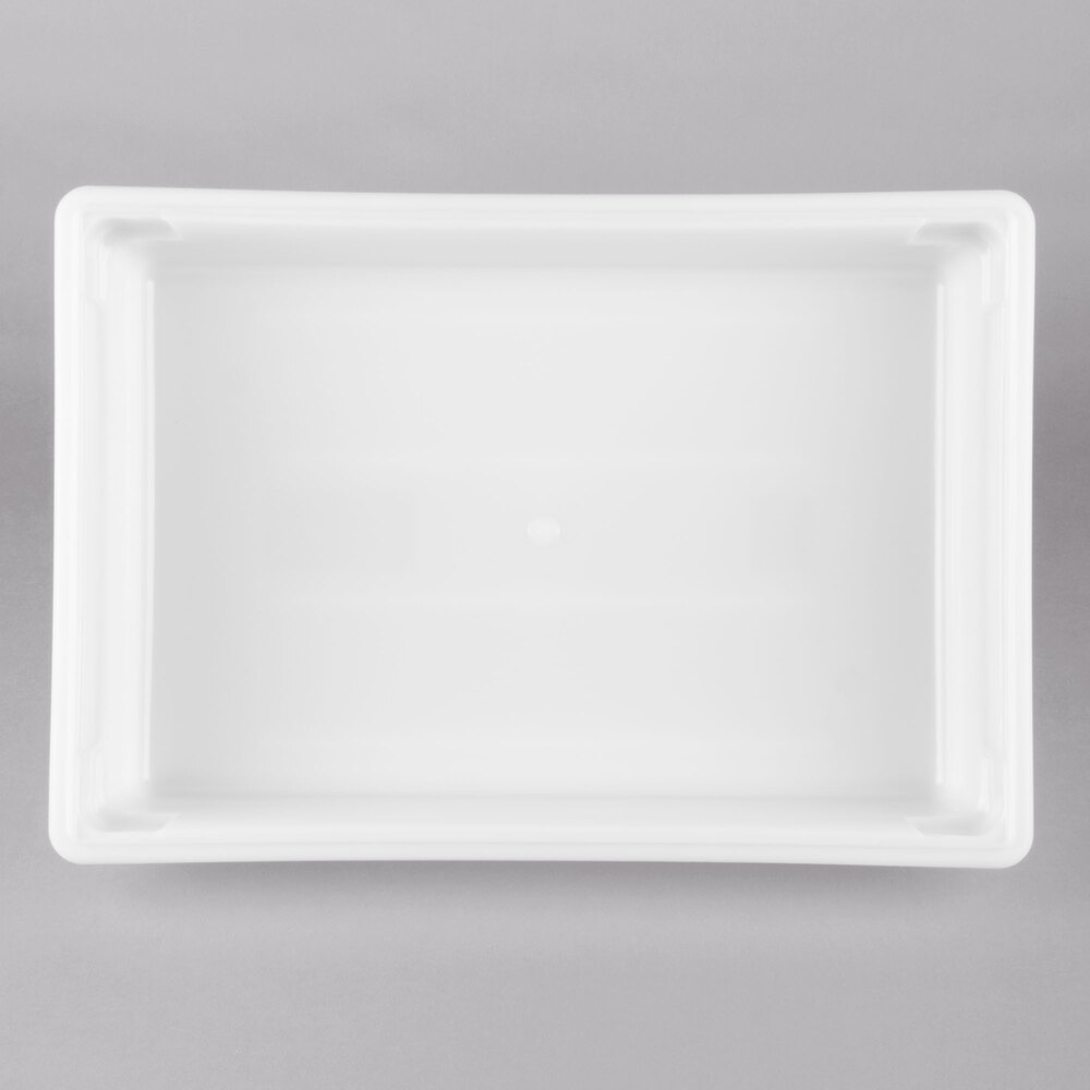 Choice 18" x 26" x 6" White Plastic Food Storage Box