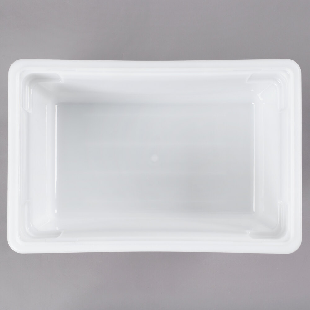 Choice 12" x 18" x 9" White Plastic Food Storage Box