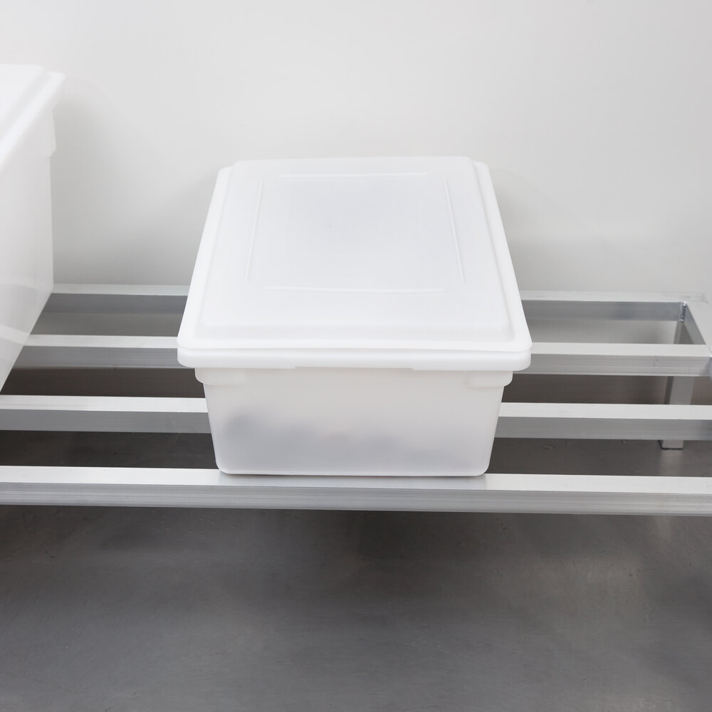 Choice 18" x 26" x 9" White Plastic Food Storage Box