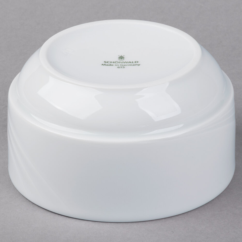 Schonwald 9185740 Donna 15.5 oz. Continental White Porcelain Stacking ...