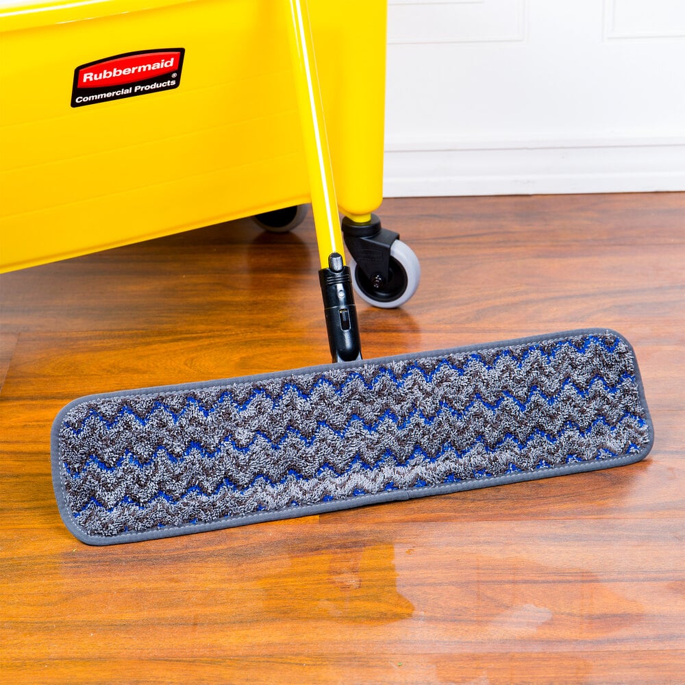 Rubbermaid 1863895 Pulse Executive 18" Gray Microfiber Wet Mop Pad