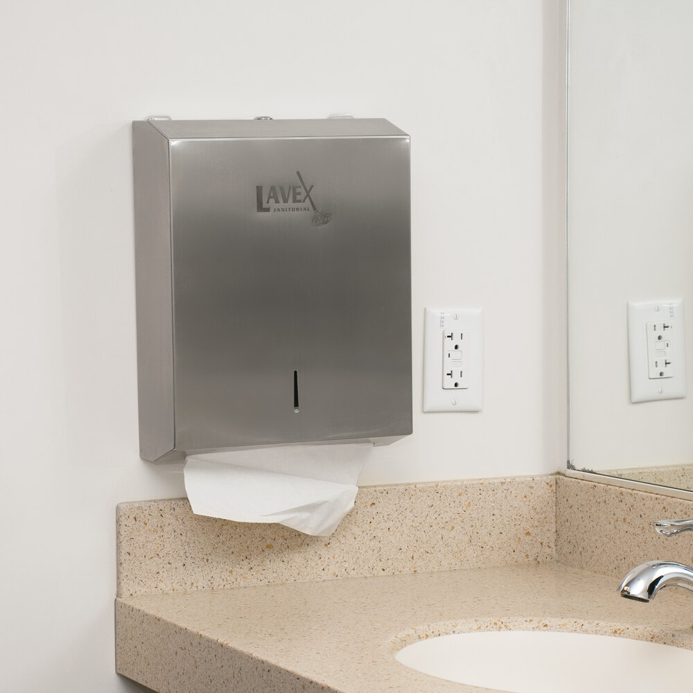 Lavex Janitorial Stainless Steel 400 C-Fold or 525 Multifold Surface ...