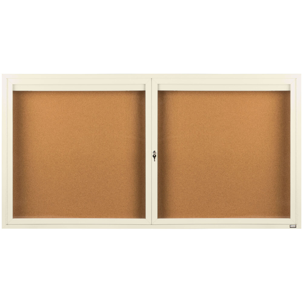 Aarco DCC3672RIIV 36" x 72" Enclosed Hinged Locking 2 Door Powder ...