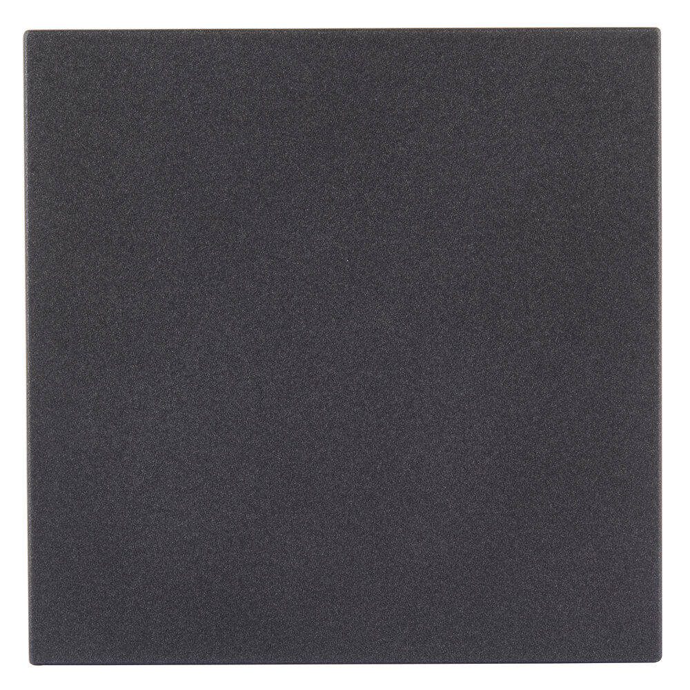 Vollrath V904600 Cubic 9" Black Wooden Stackable Support Cube Riser