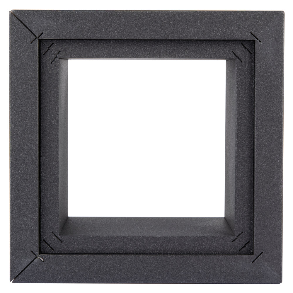 Vollrath V904600 Cubic 9" Black Wooden Stackable Support Cube Riser