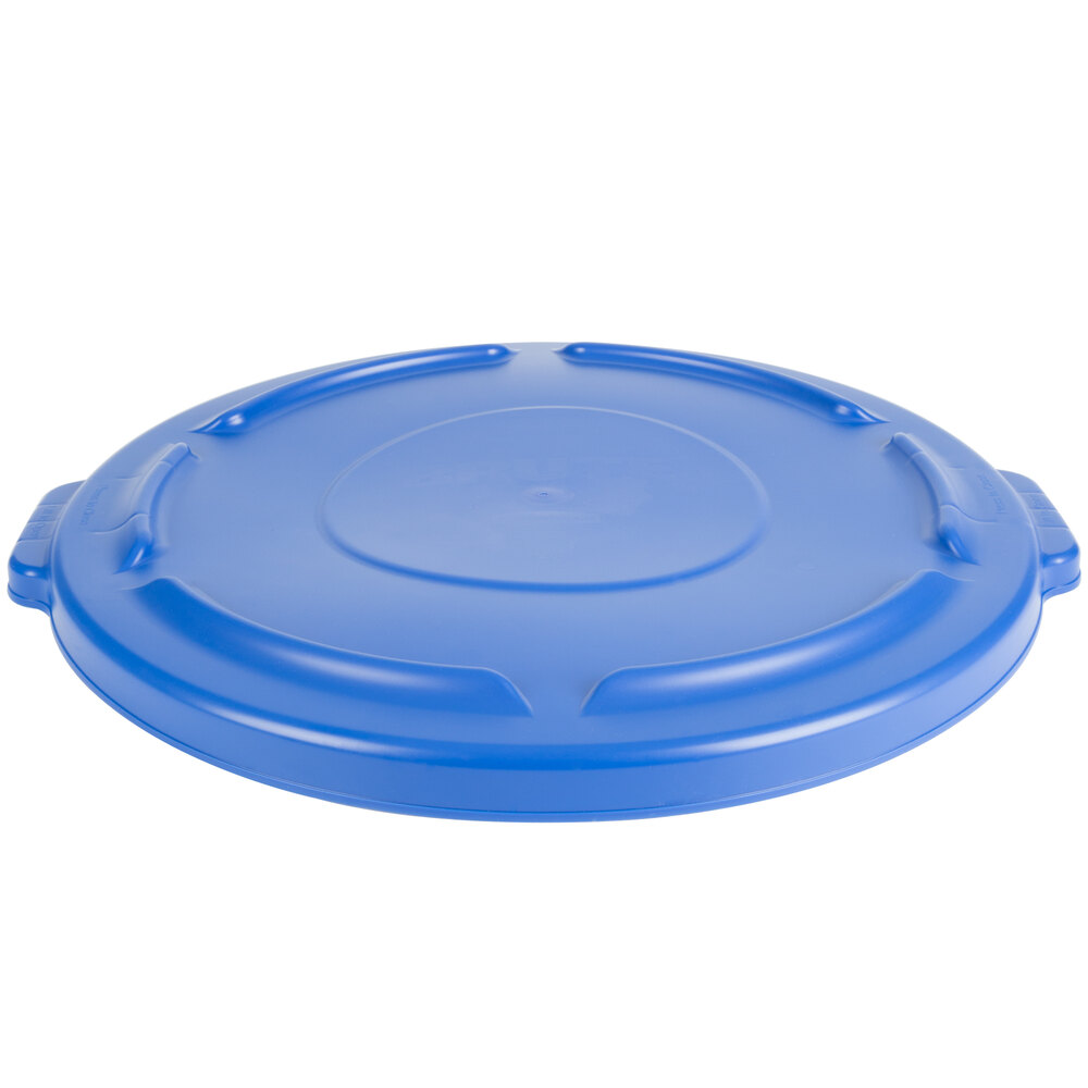 Rubbermaid FG263100BLUE BRUTE Blue 32 Gallon Round Trash Can Lid