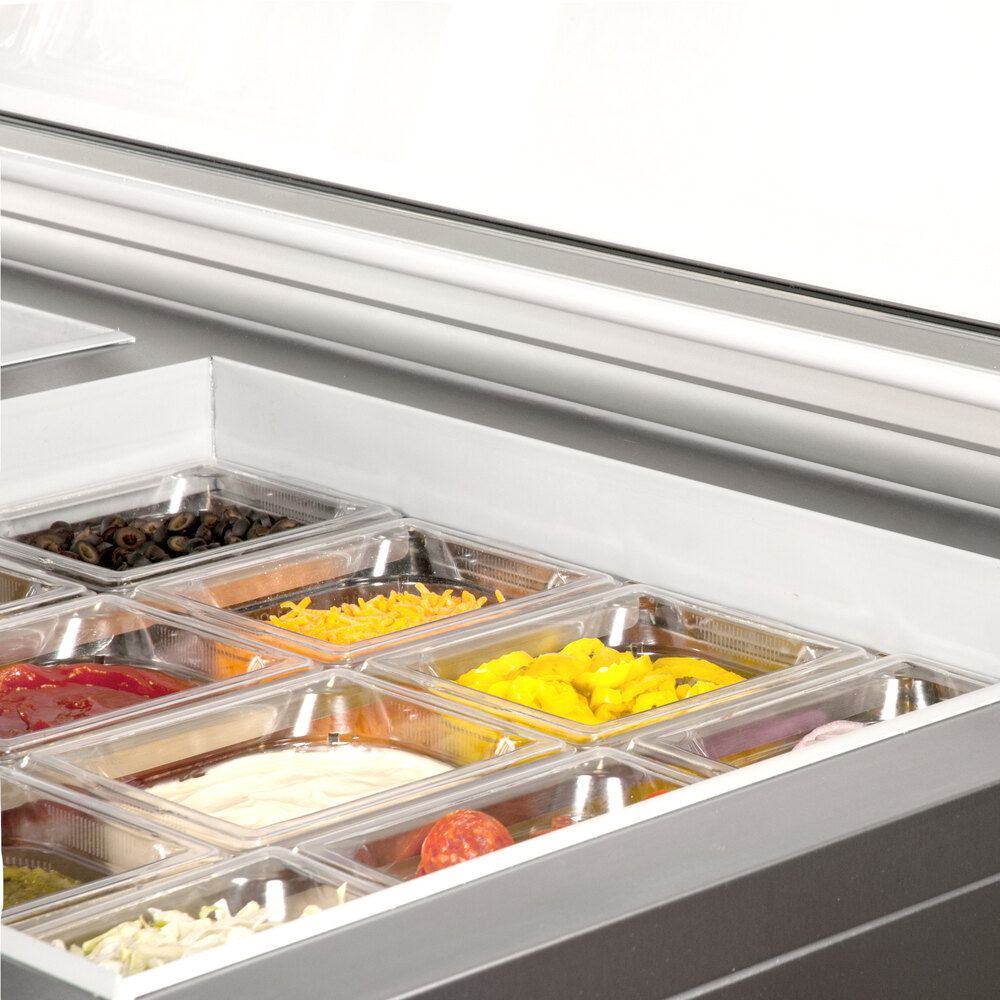 Beverage Air SPE48-18M-STL 48" Mega Top Refrigerated Salad / Sandwich ...