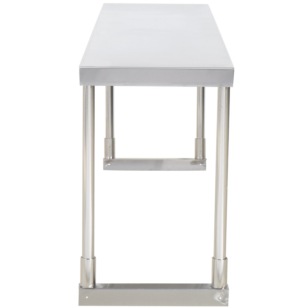 Regency Stainless Steel Single Deck Overshelf - 12" x 60" x 19 1/4"