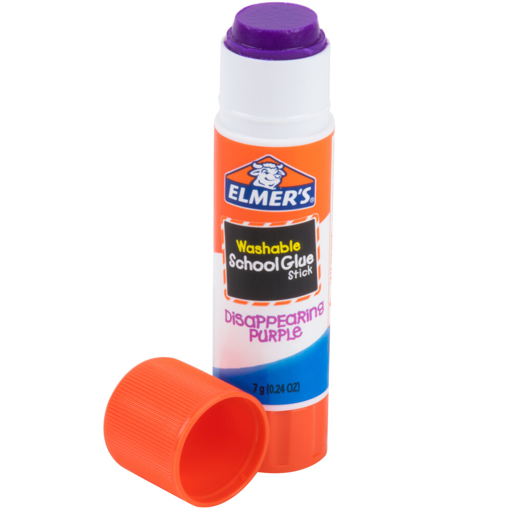 Elmer's E555 0.24 oz. Disappearing Purple School Glue Stick - 30/Box