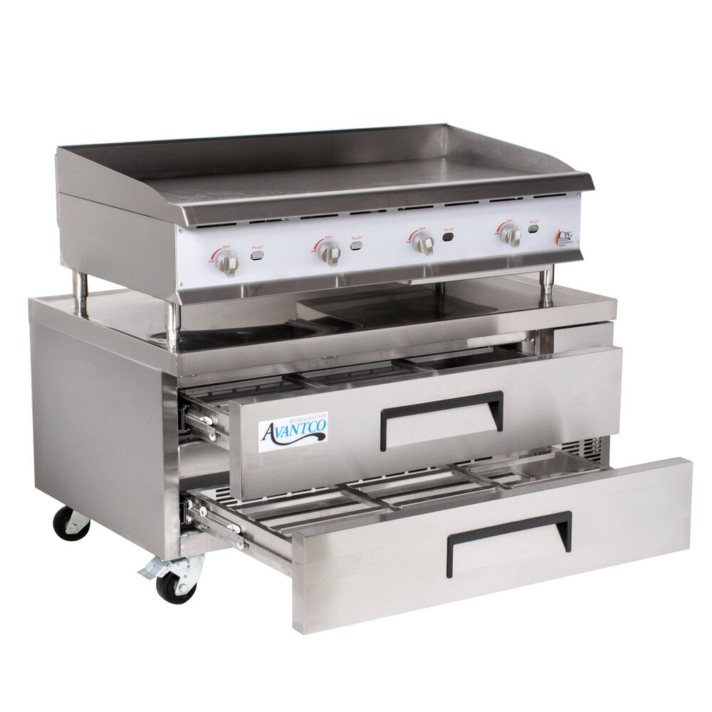 Cooking Performance Group 48GMRBNL 48" Gas Countertop Griddle with ...