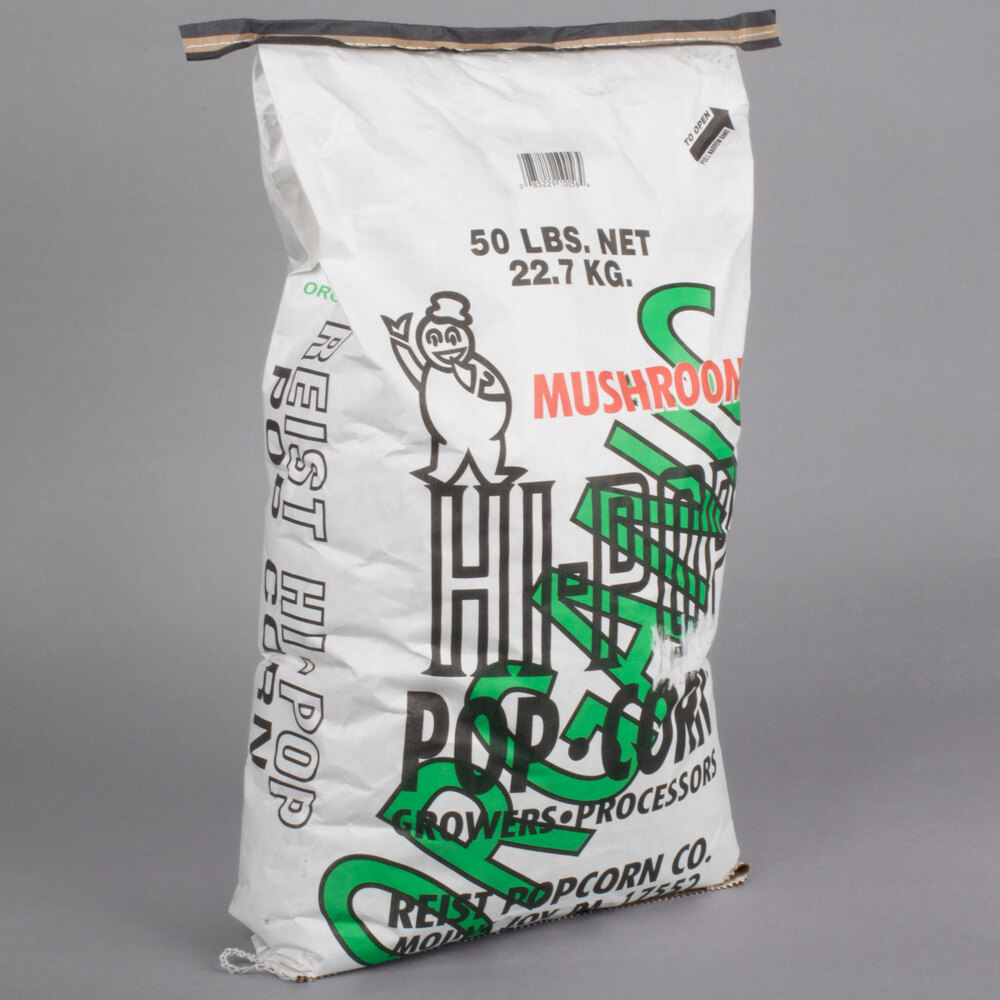 Reist 50 lb. HI-POP Organic Mushroom Popcorn Kernels